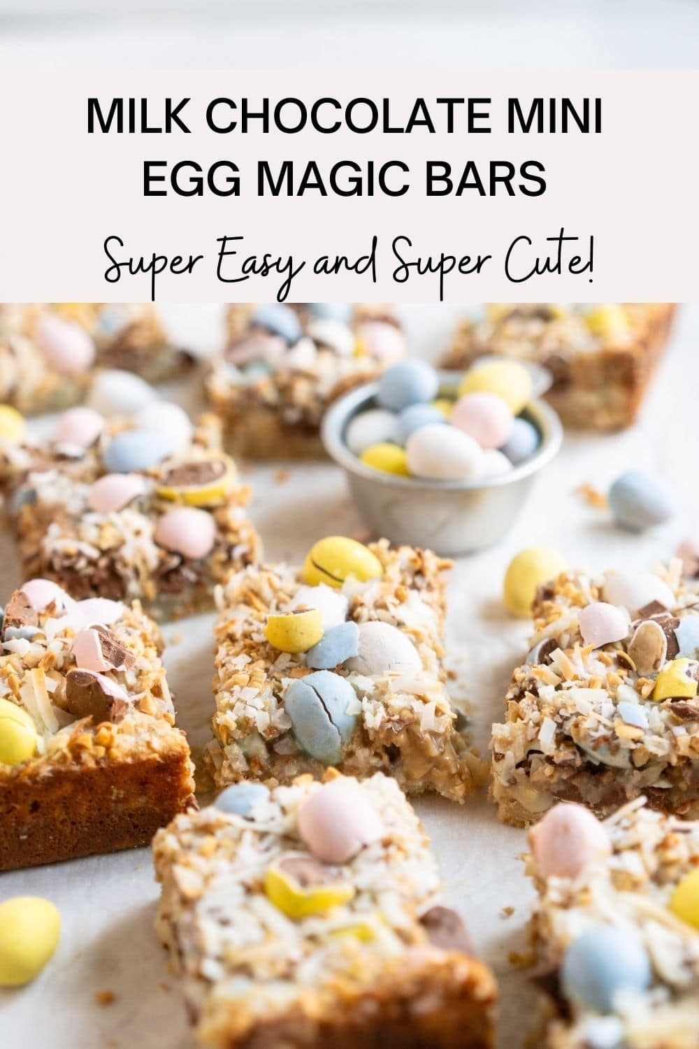 Mini Egg Magic Bars (7 layer Bars) - Cloudy Kitchen