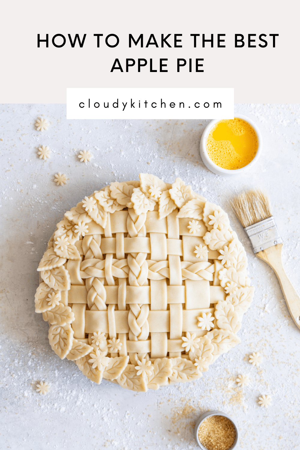 Basic Apple Pie (Super Easy Lattice) - Cloudy Kitchen