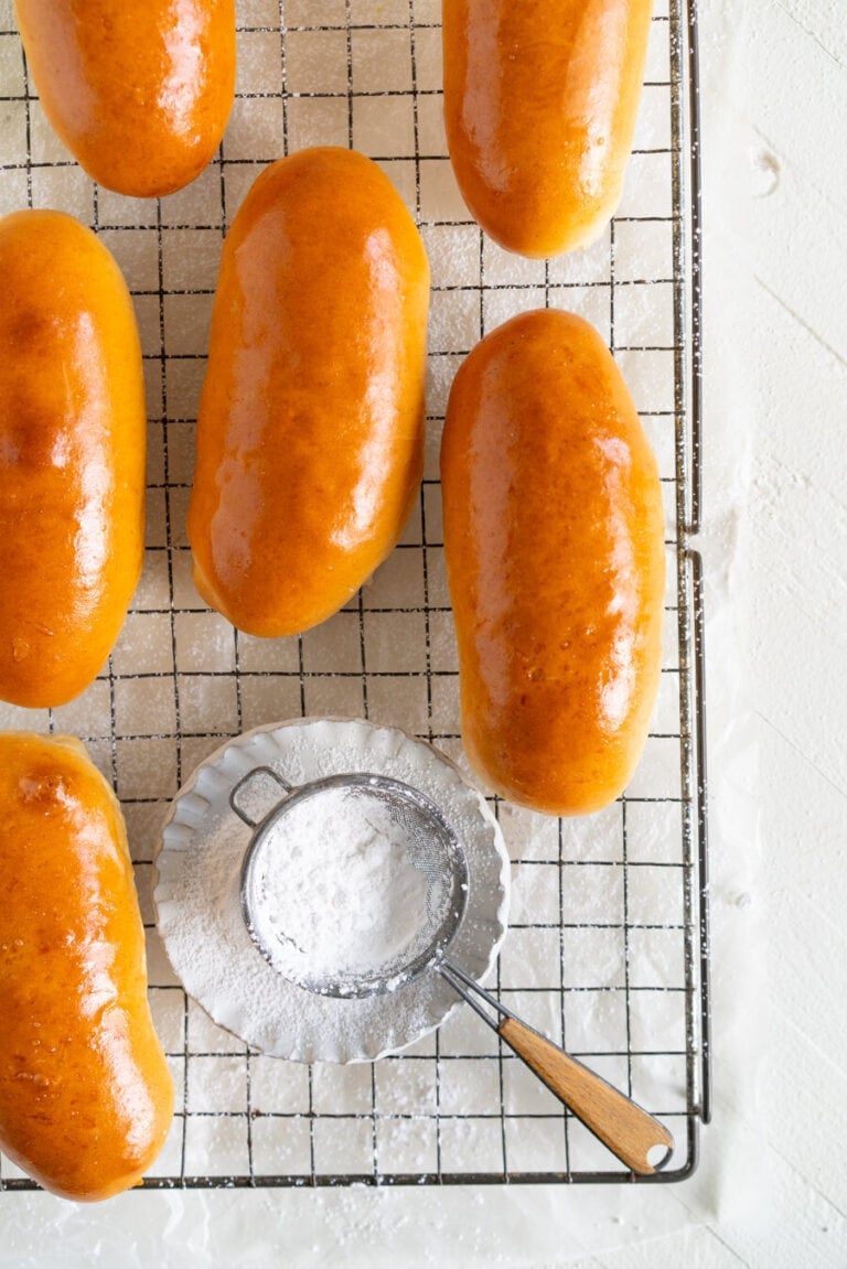 Baked Cream Buns with Jam (New Zealand Style) - Cloudy Kitchen