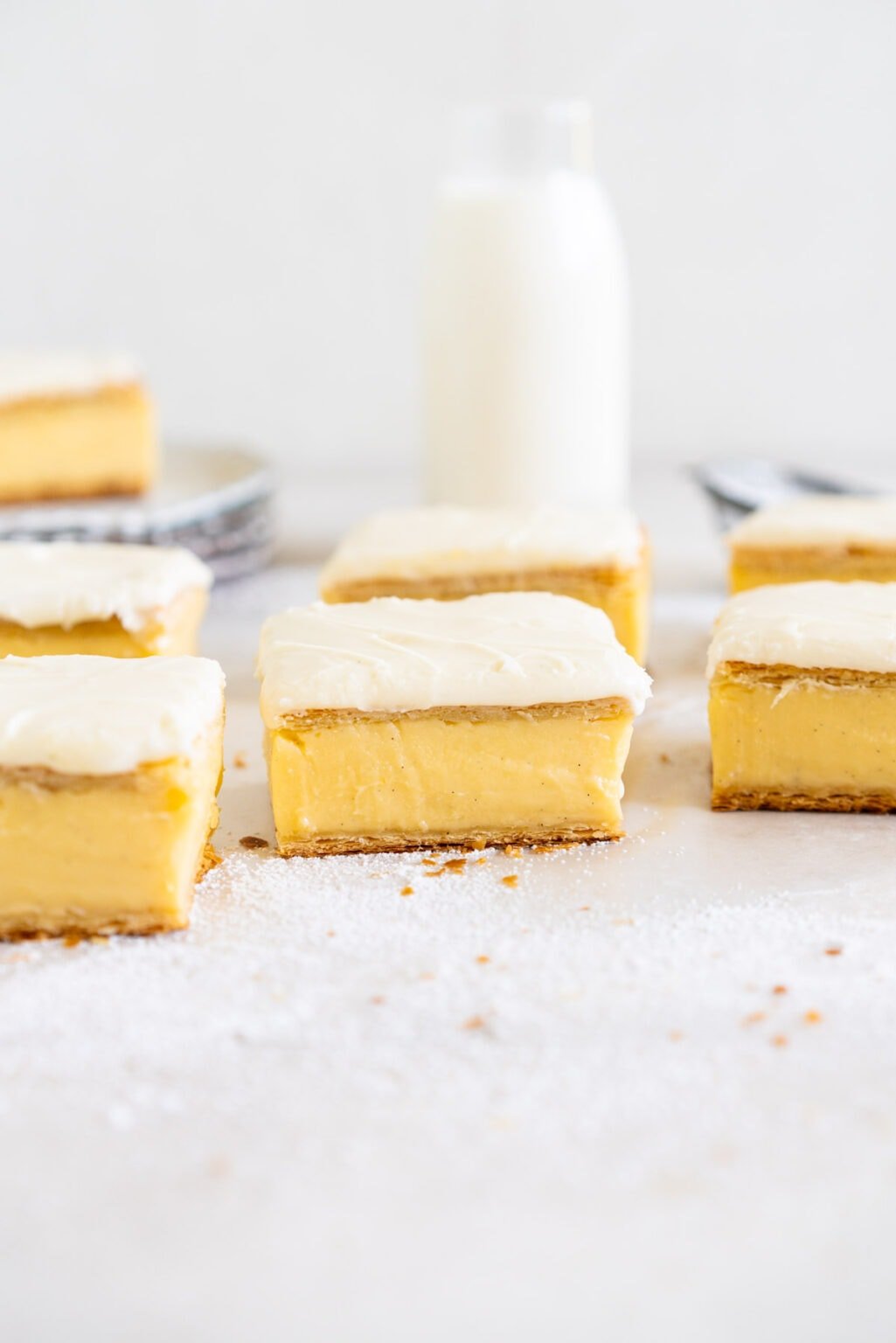 Custard Square with Homemade Puff Pastry - Cloudy Kitchen
