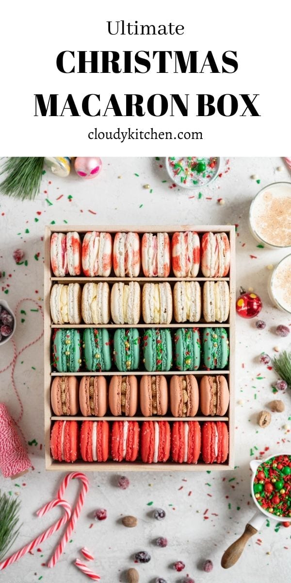 Christmas Macaron Box - Five Holiday Flavours - Cloudy Kitchen