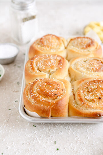 Small Batch Cheese Buns (Yields 6) - Cloudy Kitchen