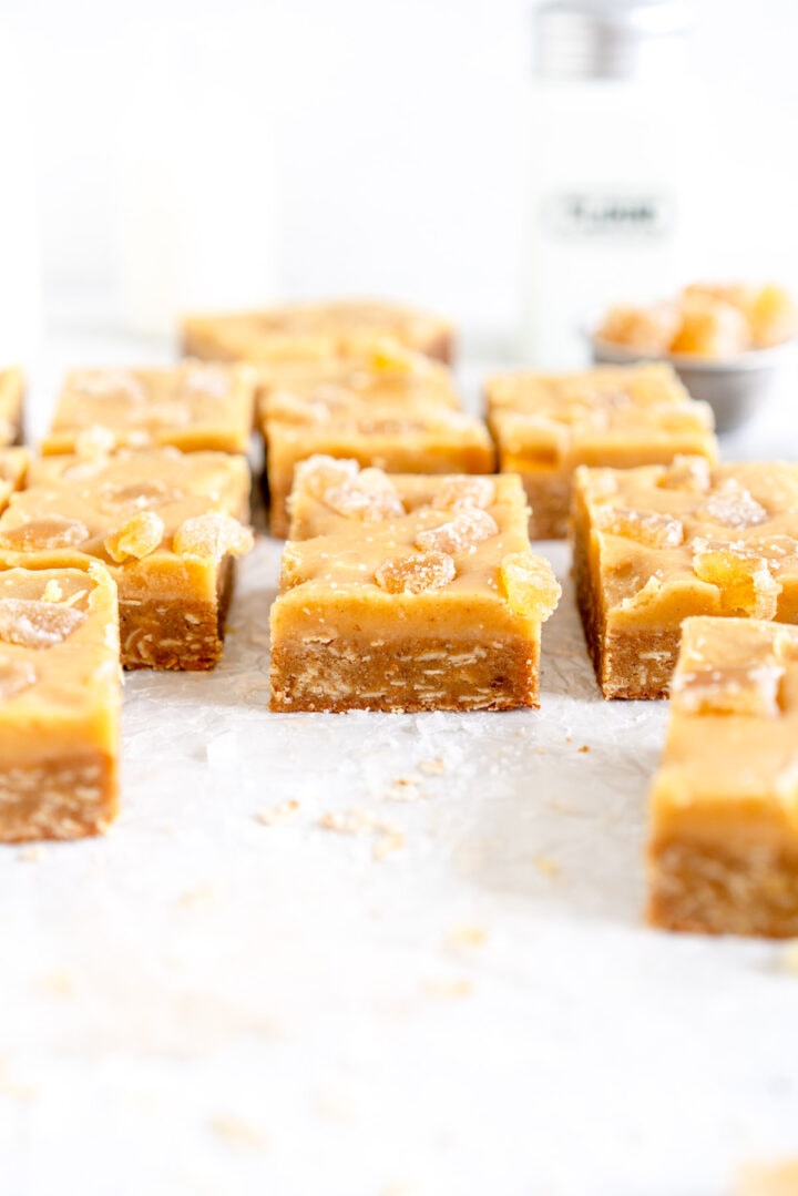 Oaty Ginger Crunch (Ginger Slice) - Cloudy Kitchen