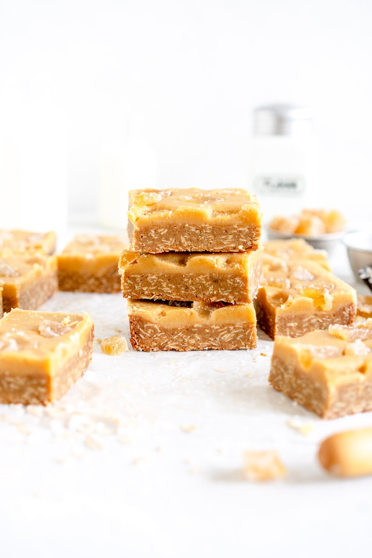 Oaty Ginger Crunch (Ginger Slice) - Cloudy Kitchen