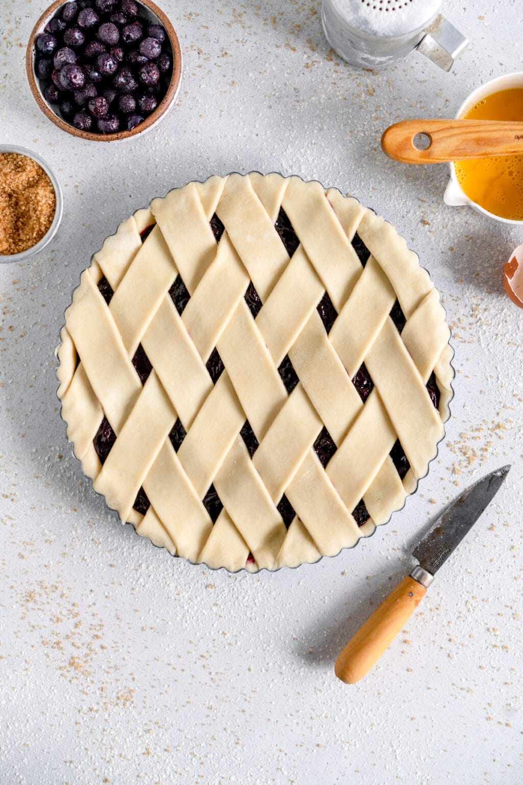 Blueberry Crostata (Blueberry Tart) - Cloudy Kitchen