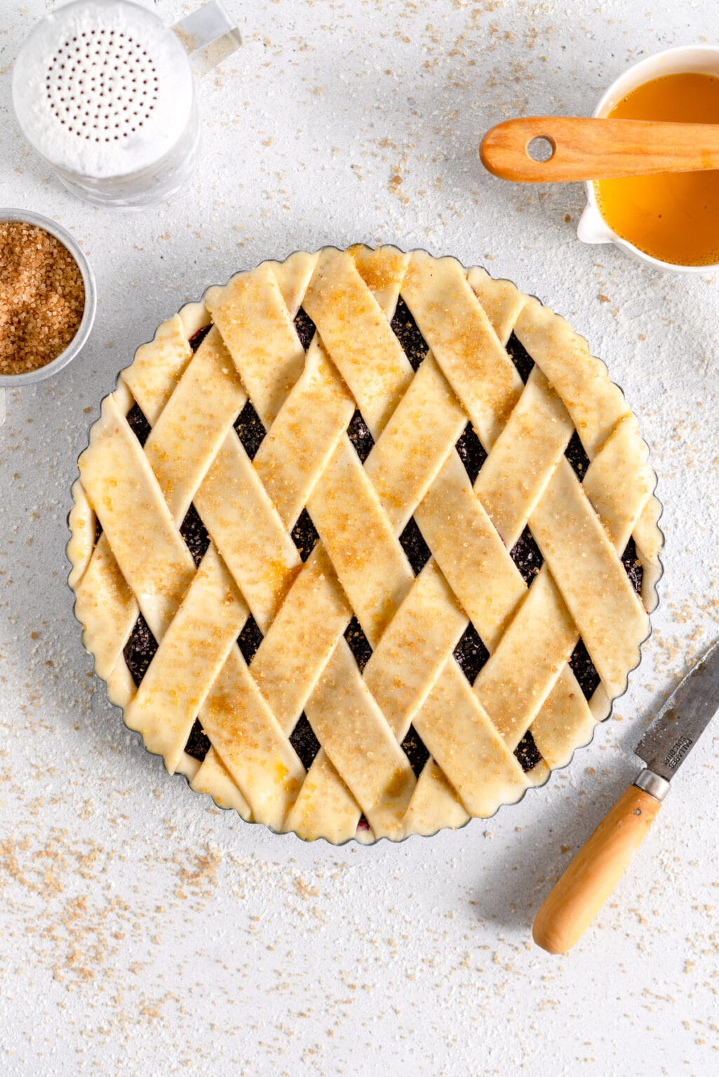 Blueberry Crostata (Blueberry Tart) - Cloudy Kitchen