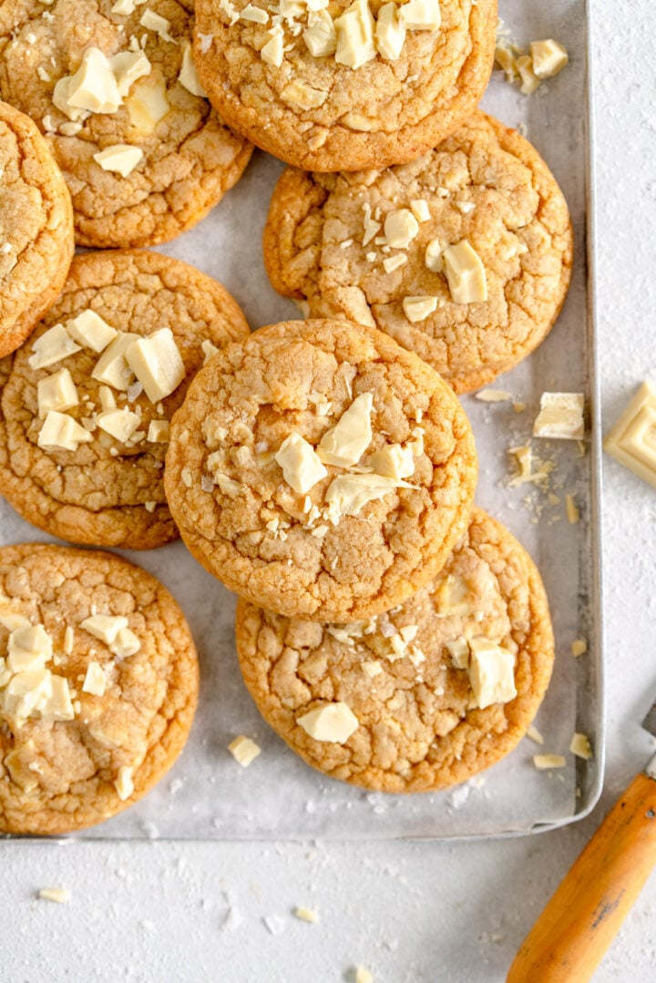 30 Minute White Chocolate Chip Cookies - Cloudy Kitchen