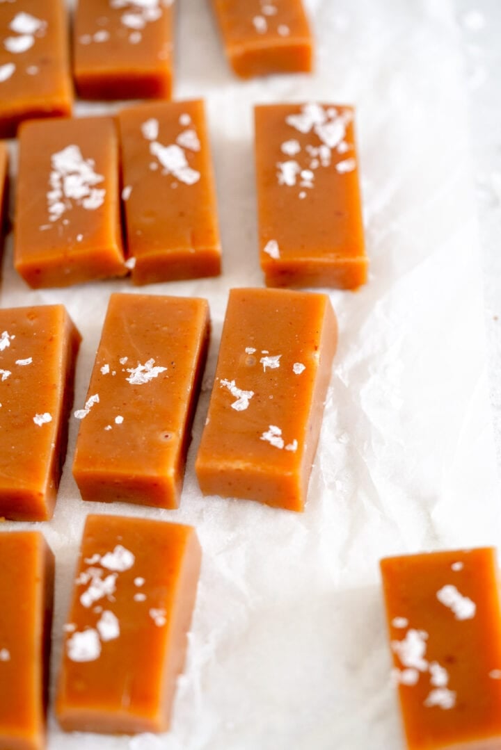 Soft and Chewy Foolproof Caramel Candy - Cloudy Kitchen