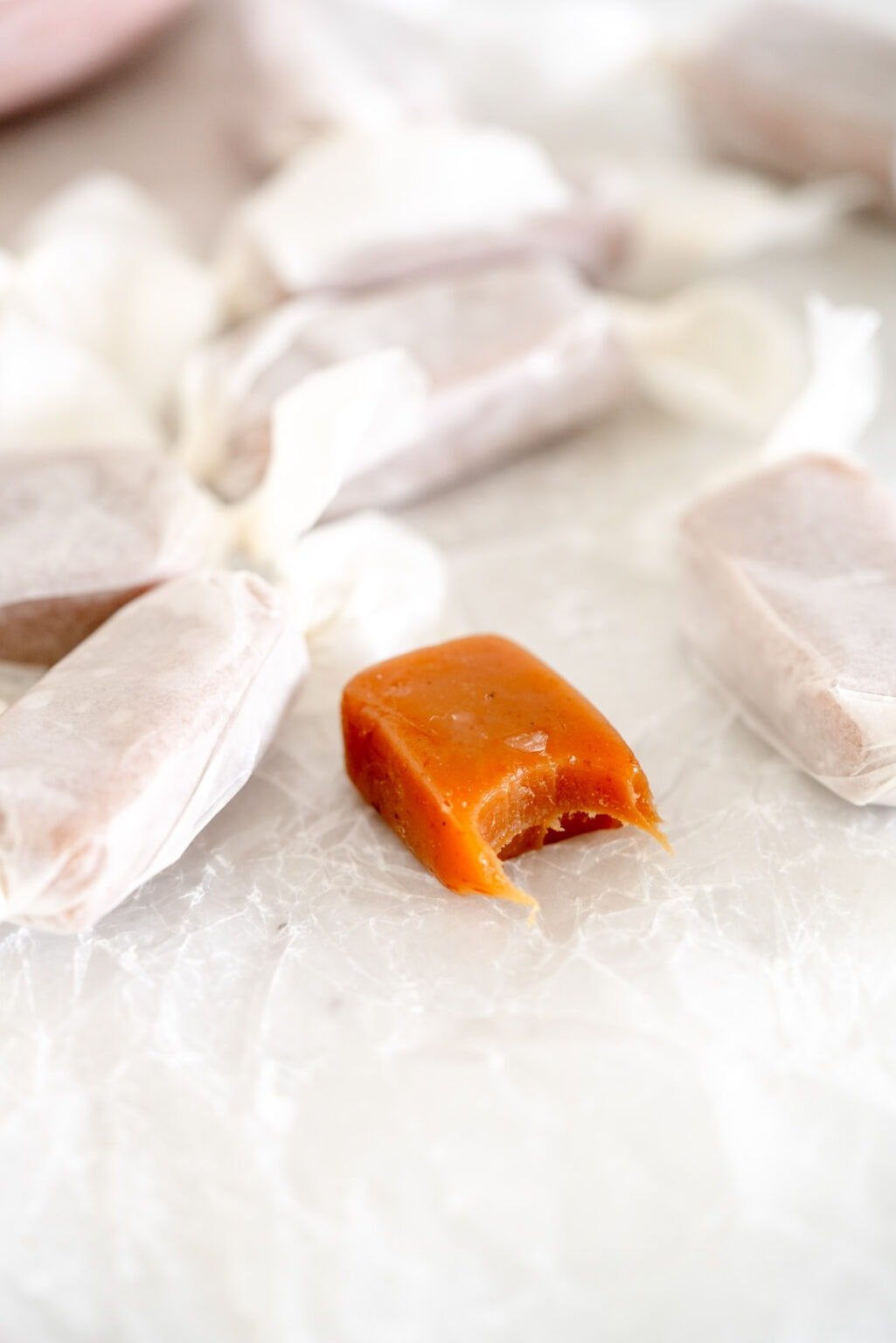 Soft and Chewy Foolproof Caramel Candy - Cloudy Kitchen