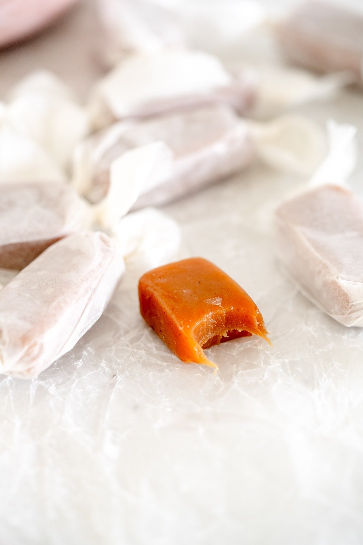 Soft and Chewy Foolproof Caramel Candy - Cloudy Kitchen