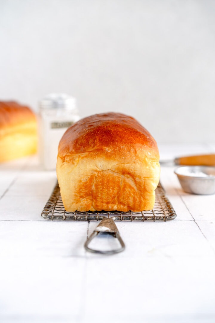 Soft and Fluffy White Bread Loaf - Cloudy Kitchen