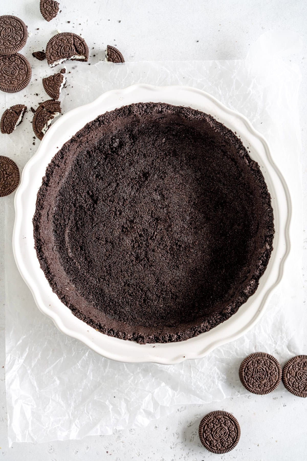 2 Ingredient Oreo Crust - Cloudy Kitchen