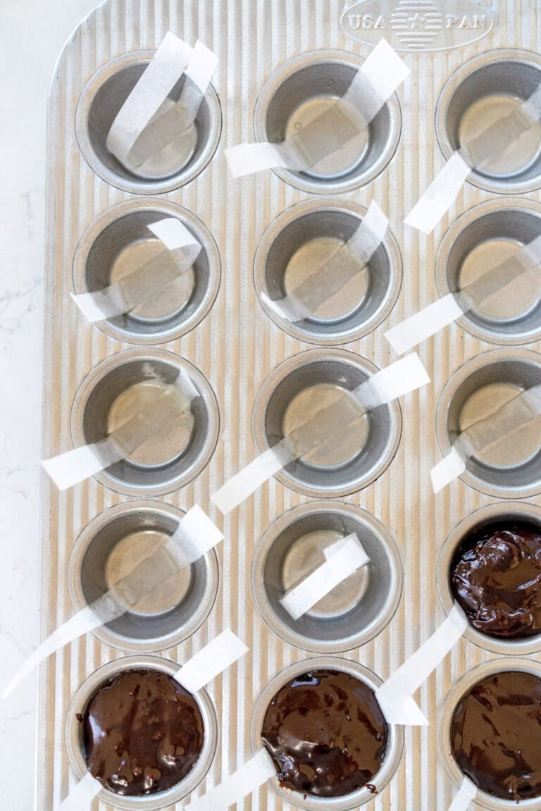 One Pot Chewy Brownie Bites - Cloudy Kitchen