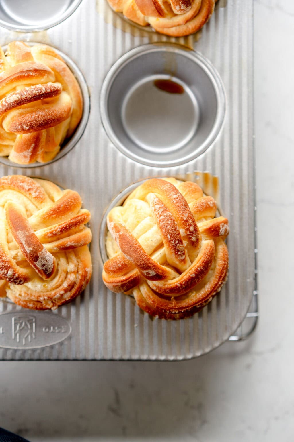 Soft and Fluffy Braided Lemon Buns - Cloudy Kitchen