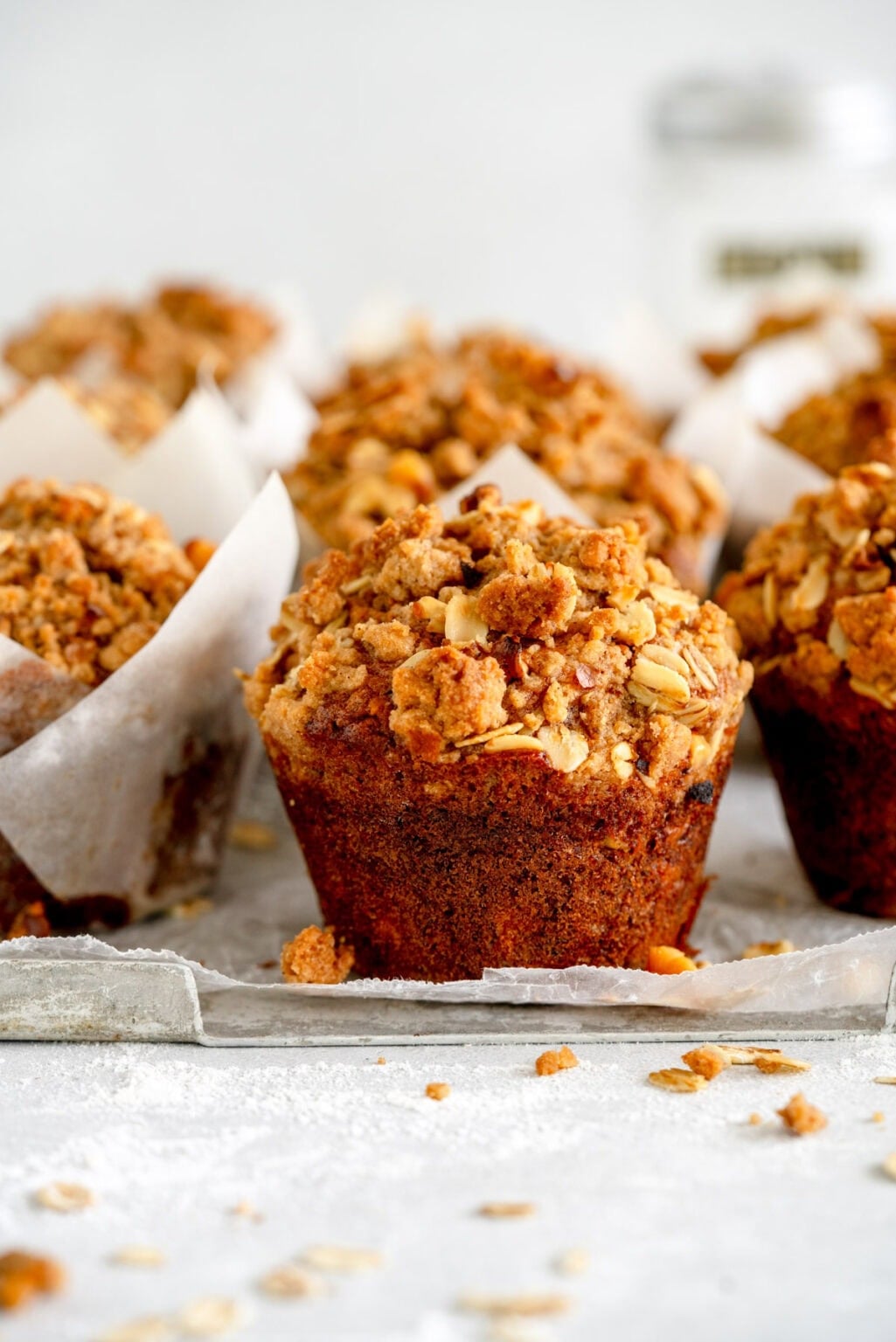 Streusel-Topped Banana Nut Muffins - Cloudy Kitchen